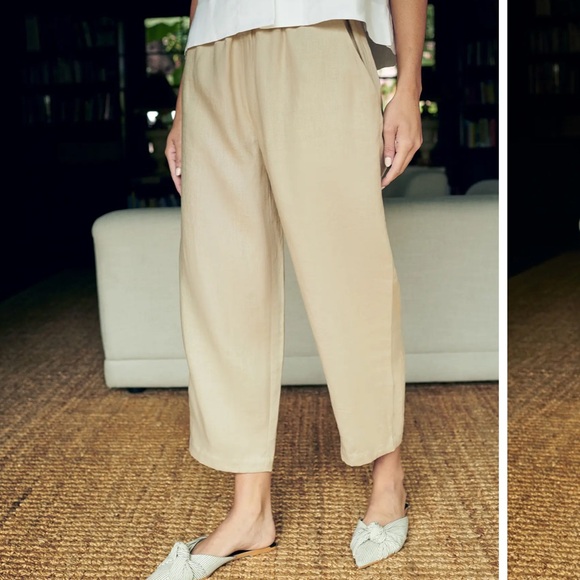 Quince | Pants & Jumpsuits | Quince 0 European Linen Pants In Driftwood ...